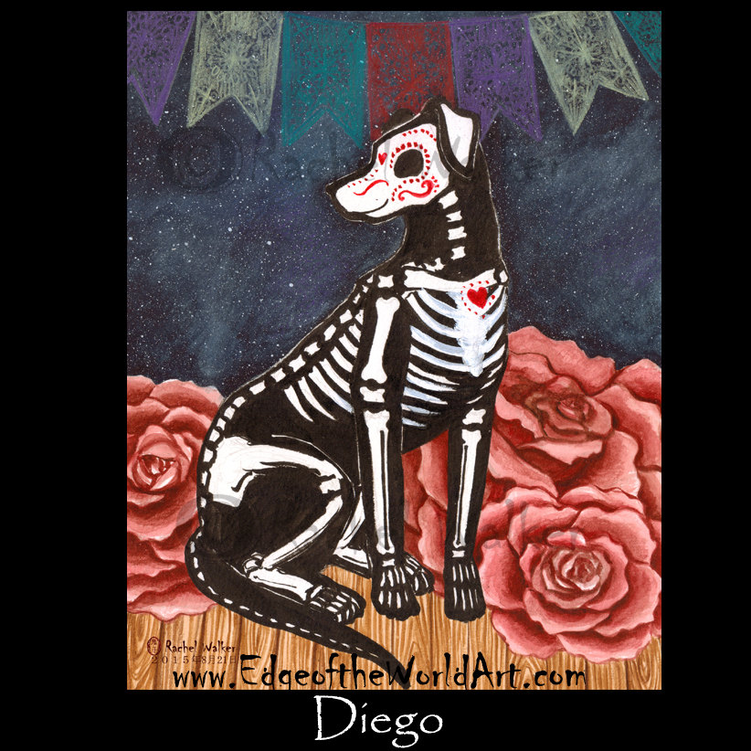 Diego, Skeleton Dog, Day of the Dead, Memorial, Familiar, Creepy, Cute ...