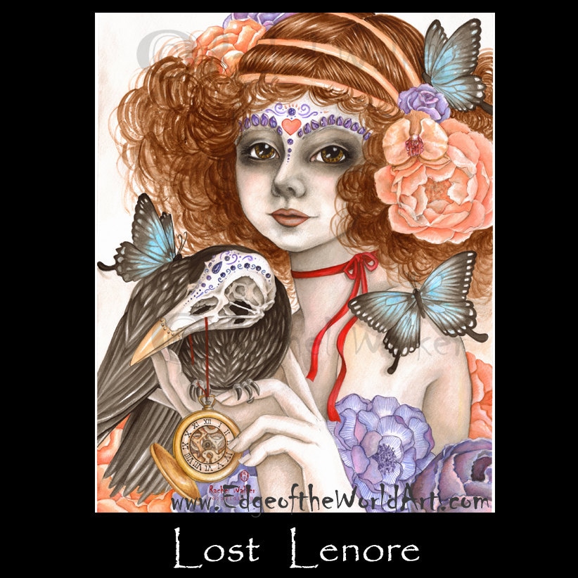 Lost Lenore, Beautiful, Death, Day of the Dead Girl, Raven, Skull ...