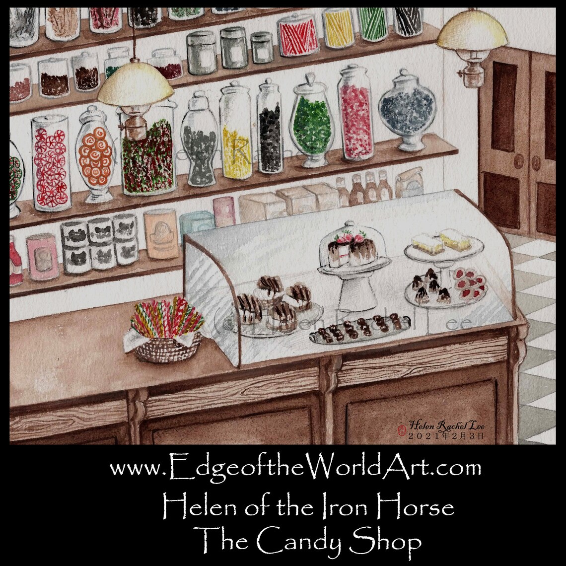 Helen of the Iron Horse Candy Shop Victorian Victorian - Etsy