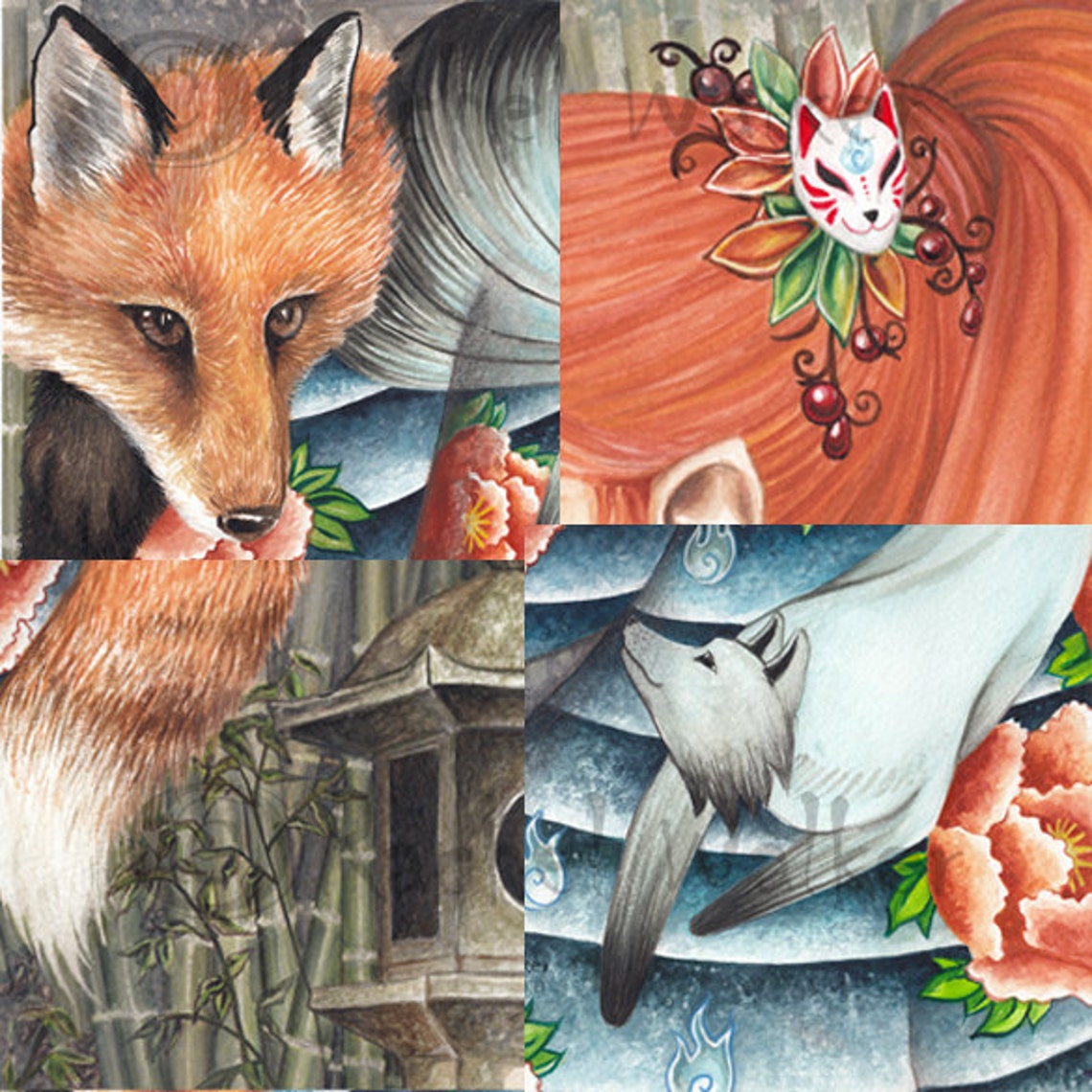 Dream of the Blue Fox, Tattoo, Irezumi, Kitsune, Japanese Fox Spirit ...