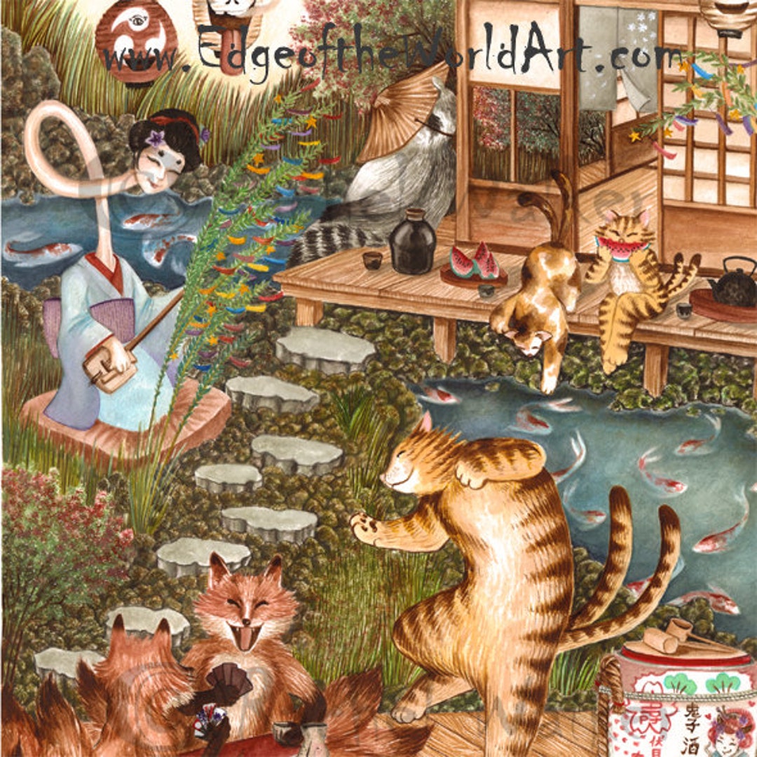 Yokai, Youkai, Demon, Festival, Matsuri, Japanese, Creatures, Kitsune ...