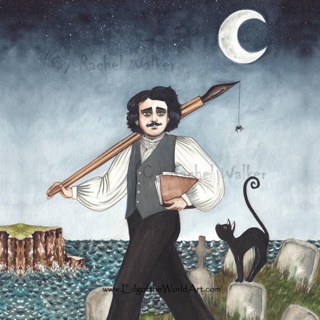 Edgar Allan Poe, the Fool, Tarot Card, Black Cat, Writer, Gothic ...