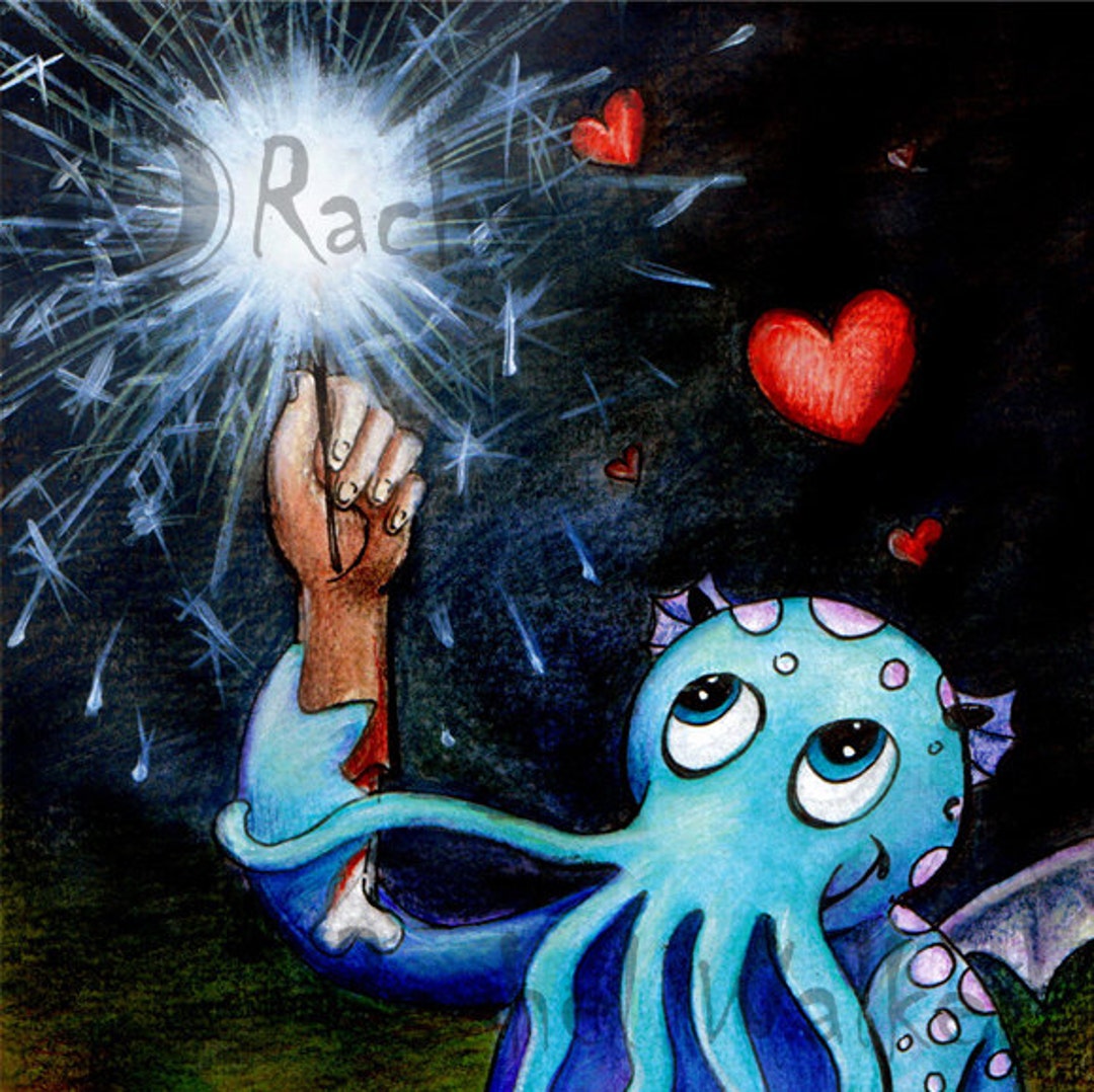 8x10 Matted to 11x14 Happy 4th of July, Cthulhu HP Lovecraft, Cute ...