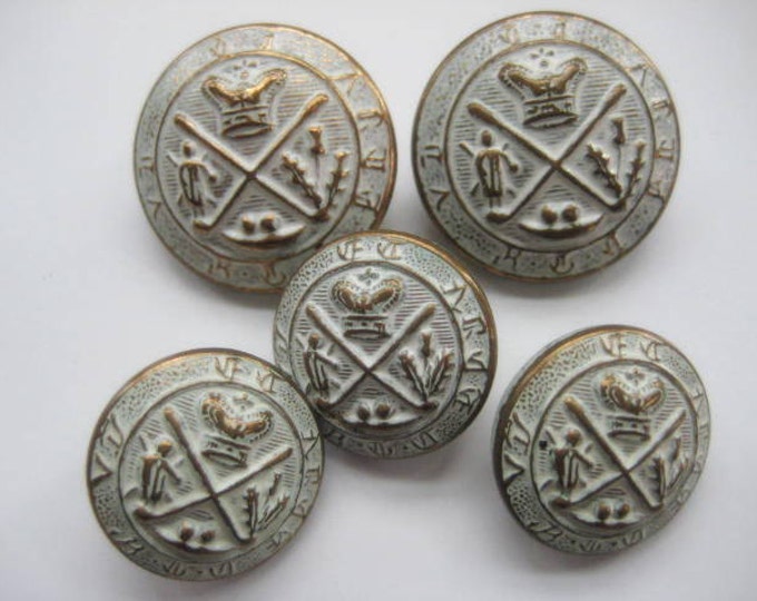 Vintage Golf Club Brass Buttons Royal Blackheath Golf Club Buttons - Etsy