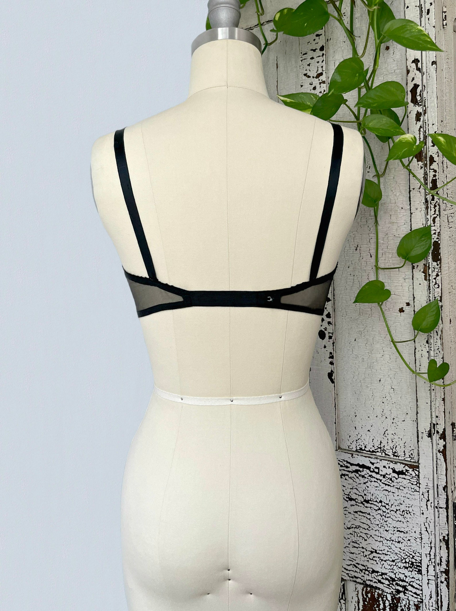 Vintage Lingerie 1950s PERMALIFT Black Nylon and Rayon Burlesque Fetish ...