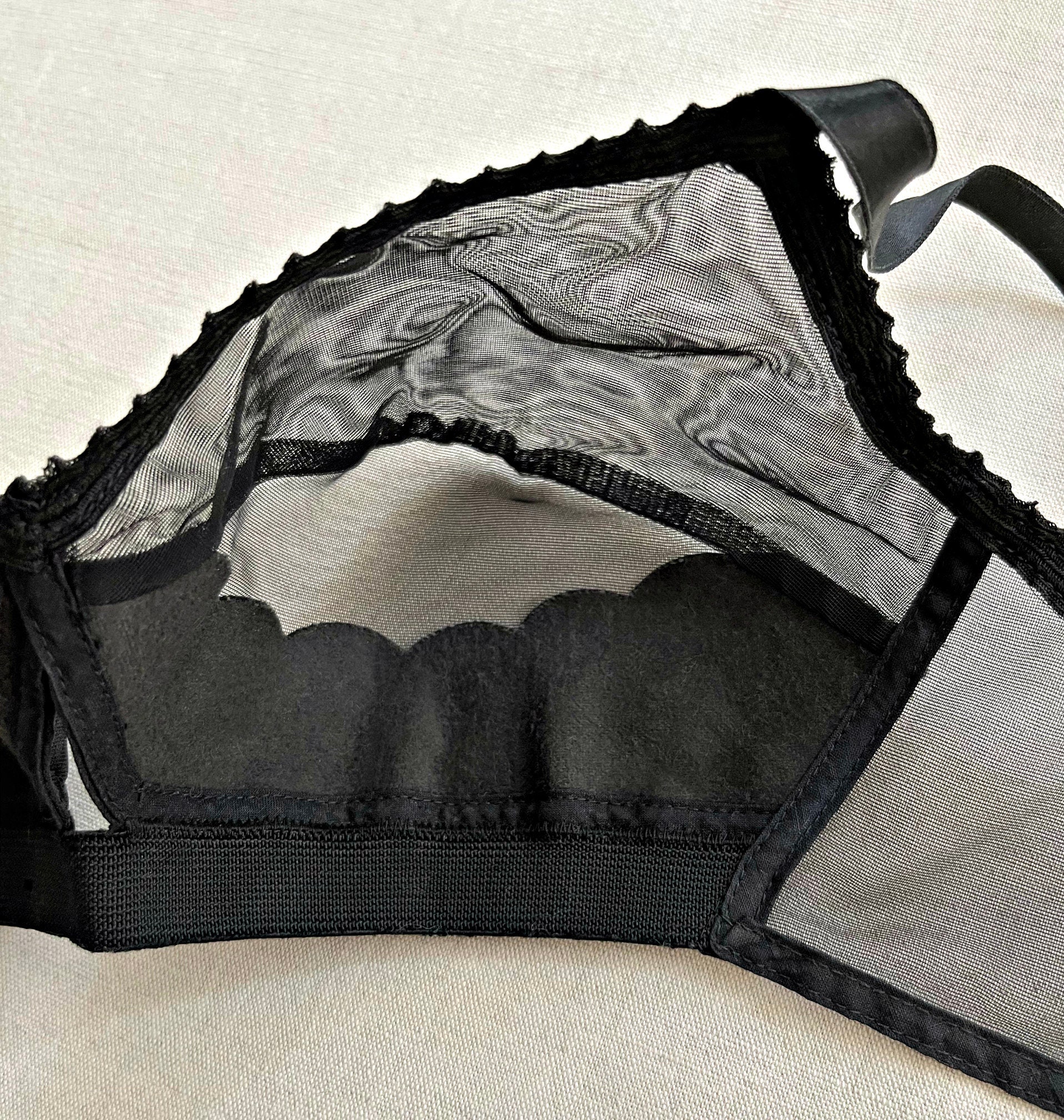 Vintage Lingerie 1950s PERMALIFT Black Nylon and Rayon Burlesque Fetish ...