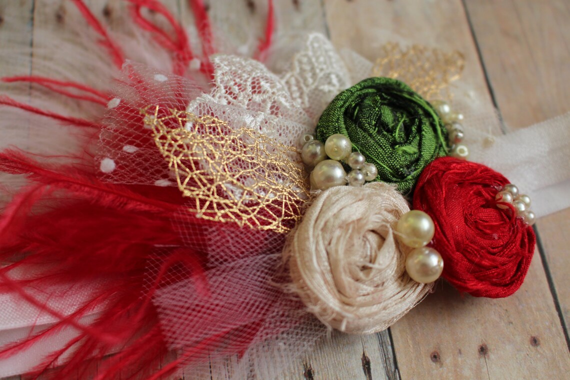 Holiday Headband Christmas Hair Accessory Baby Girl Holiday - Etsy