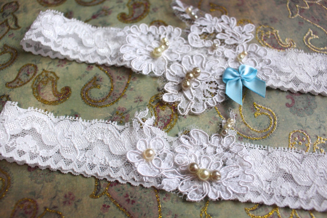 Elegant Wedding Garters Luxury Garter Set Bridal Lace - Etsy
