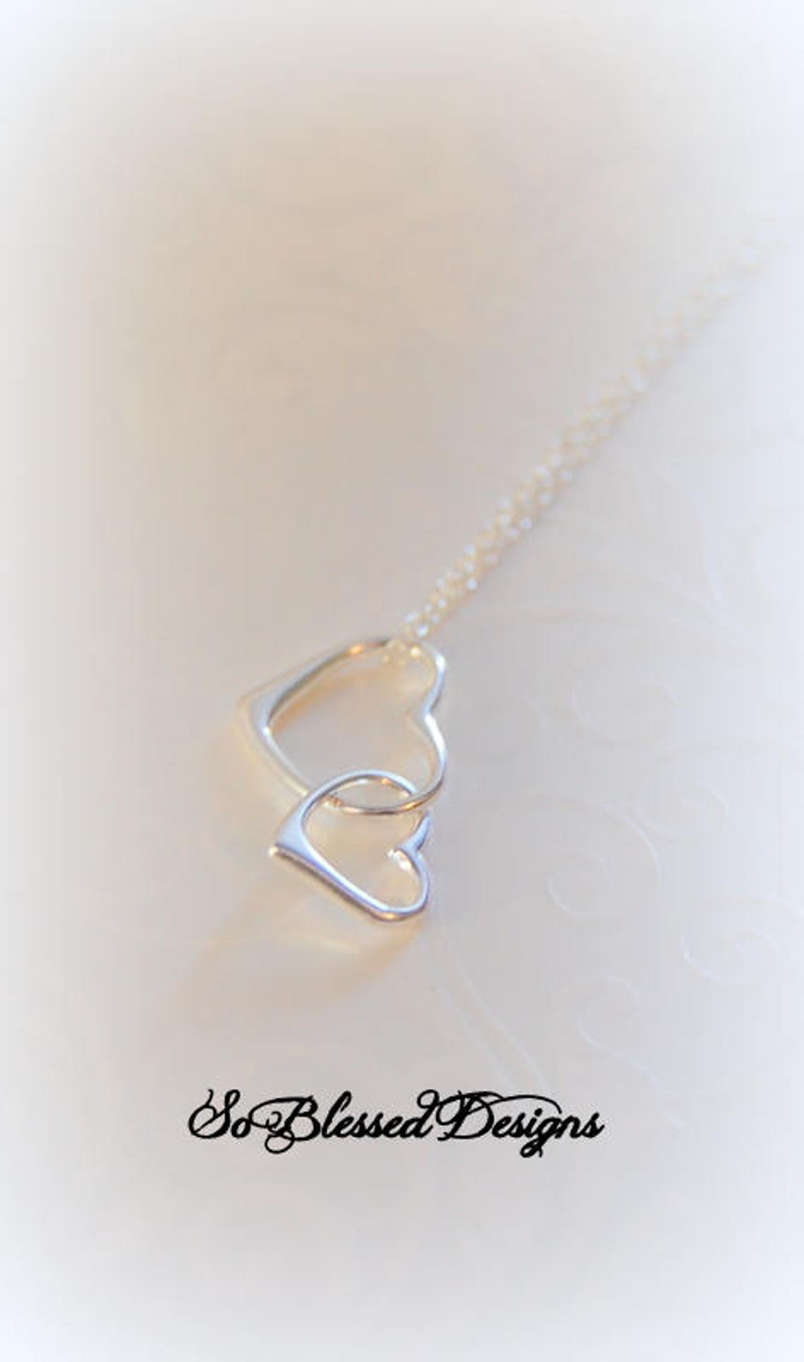 Best Friend Gift Friendship Jewelry Hearts Necklace | Etsy