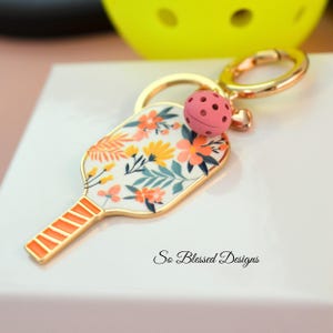 Personalized Pickleball Keychain, Pickleball Bag Tag,pickleball Paddle ...