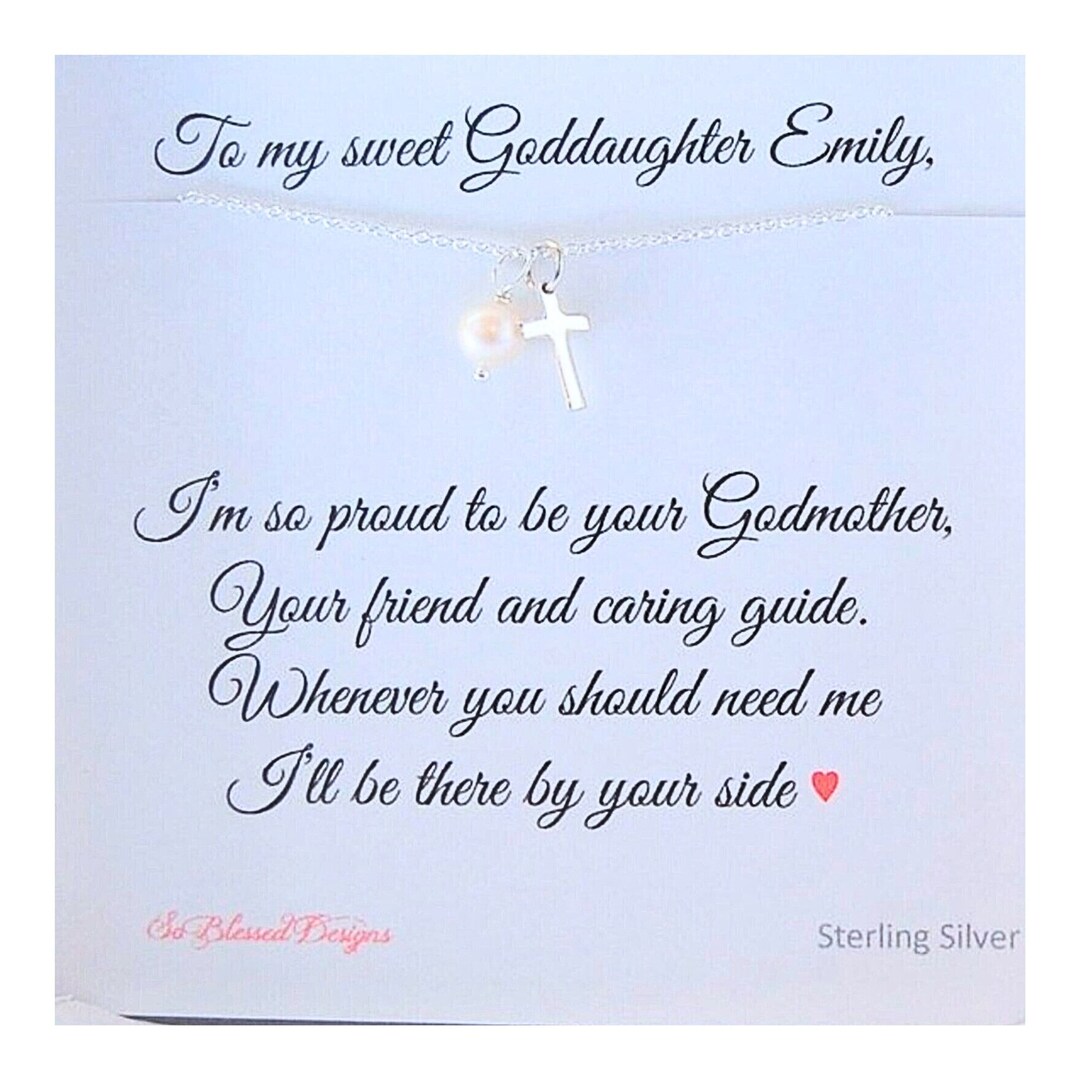 GODDAUGHTER Gift, Baptism Gift for Goddaughter, First Communion ...