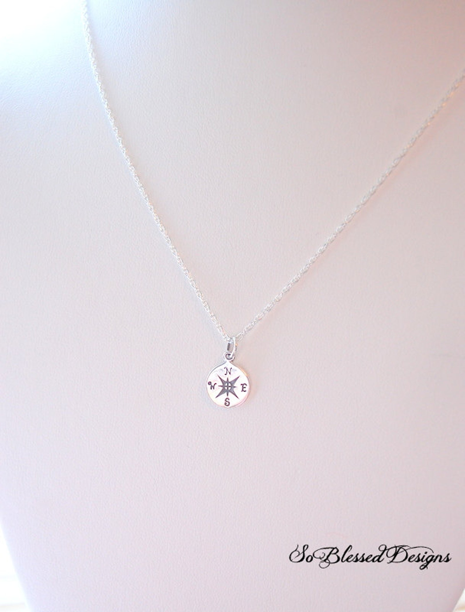 Best friend Going away gift Good luck compass necklace | Etsy