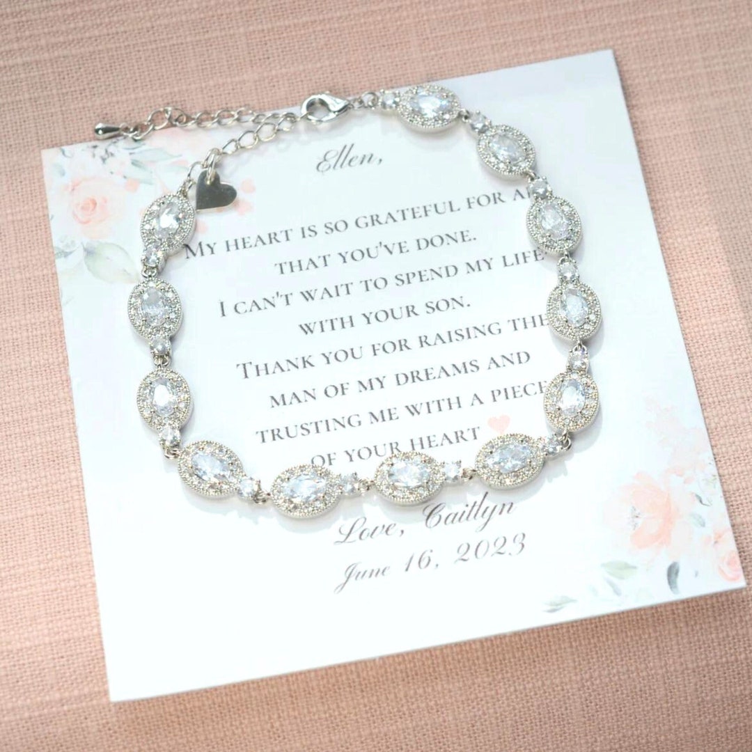 Mother of Groom Gift From Bride, Mother in Law Gift, Poem Card, Oval ...