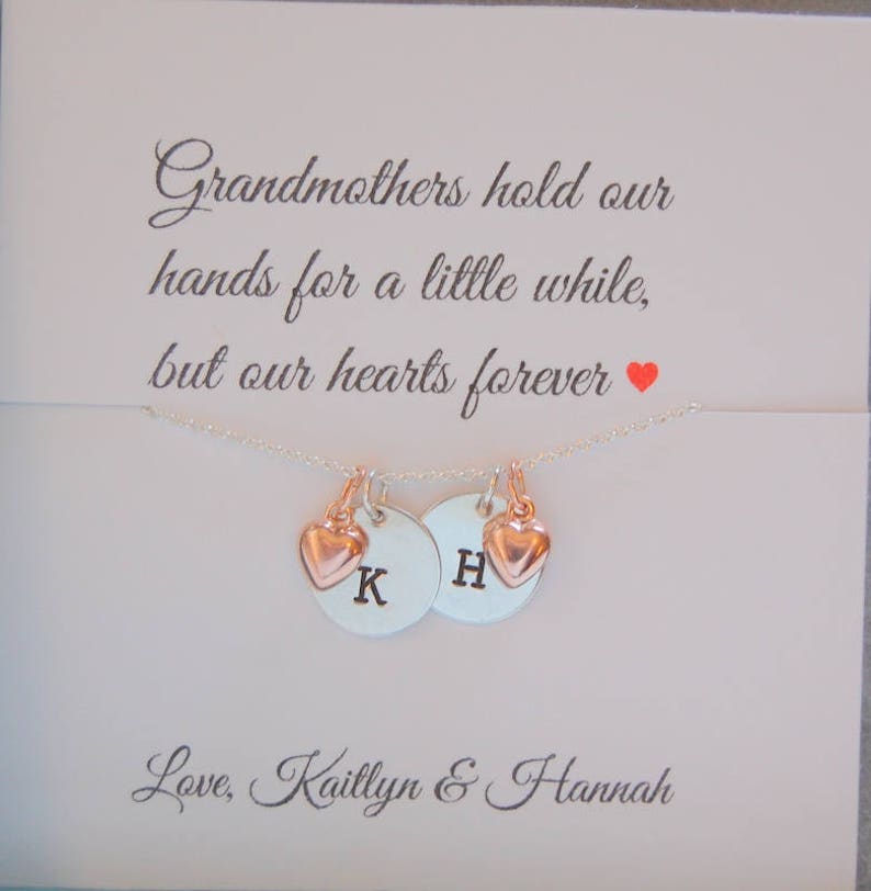 Grandmother Jewelry Grandma Necklace Grandmother POEM - Etsy