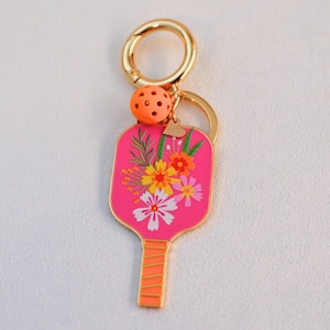 Personalized Pickleball Keychain, Pickleball Bag Tag,pickleball Paddle ...