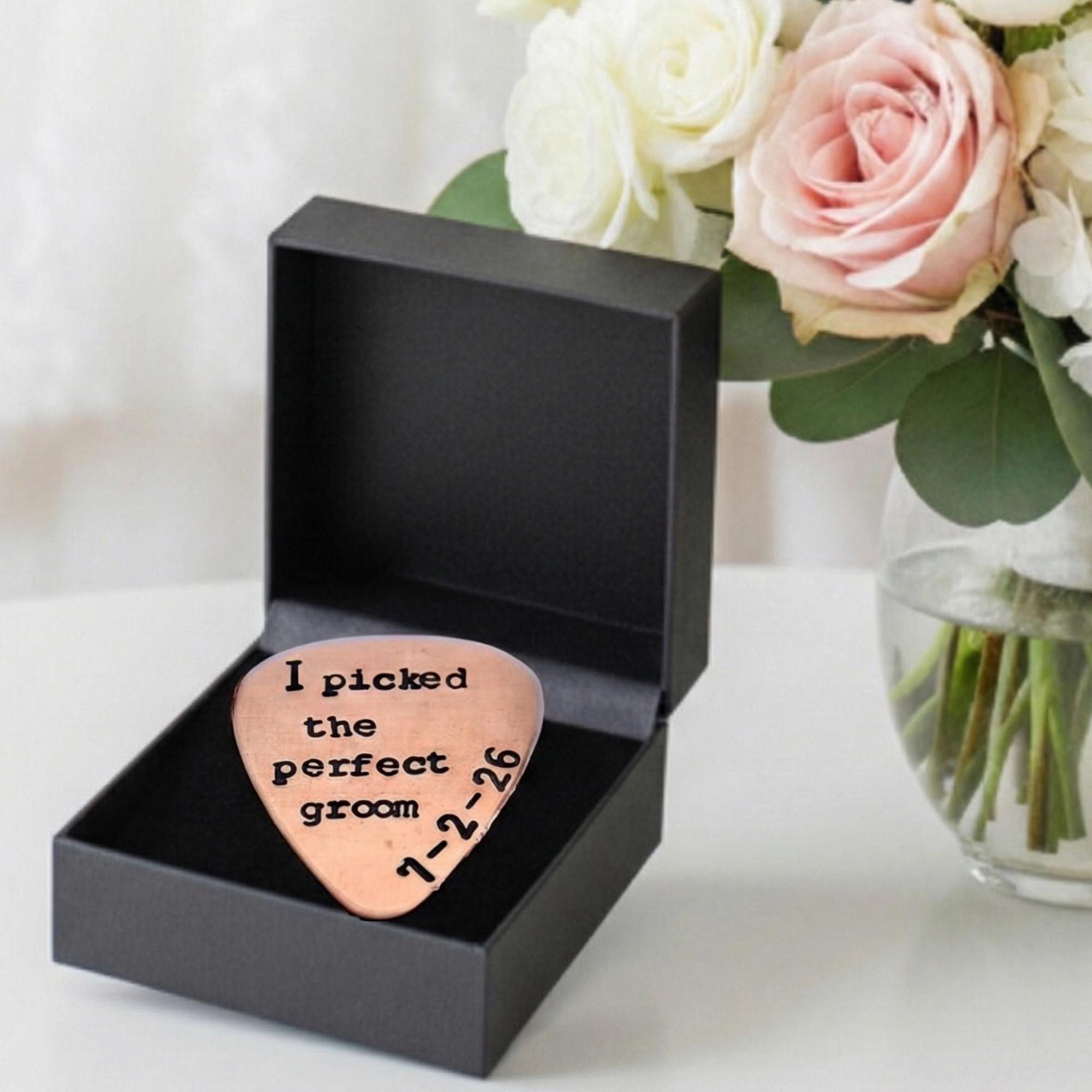 I Picked the Perfect Groom Gift, Custom Guitar Pick, Customized Pick ...