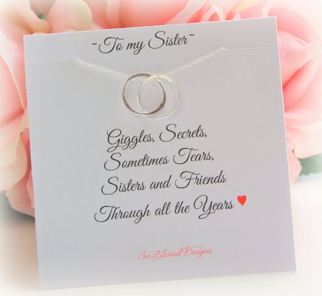 To My Sister, Sister Gift, Gift for Sisters Birthday, Big Sister Gift ...
