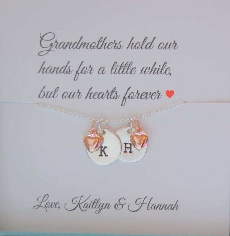 Grandmother Jewelry Grandma Necklace Grandmother POEM | Etsy