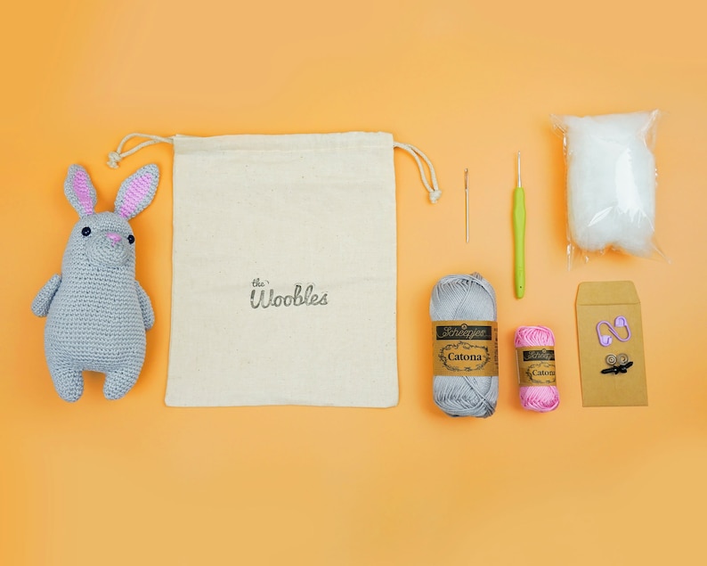 Bunny Rabbit Crochet Kit by the Woobles Intermediate | Etsy