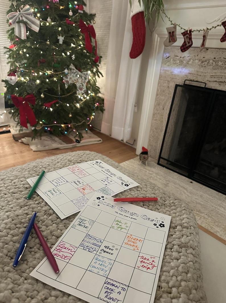 2025 Bingo Card Worksheet – A Fun & Motivational New Year's Activity ...