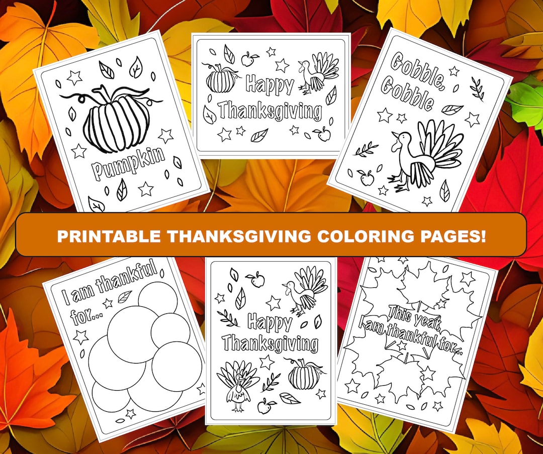 Thanksgiving Coloring Pages Printable | Kids Coloring Pages Placemats ...