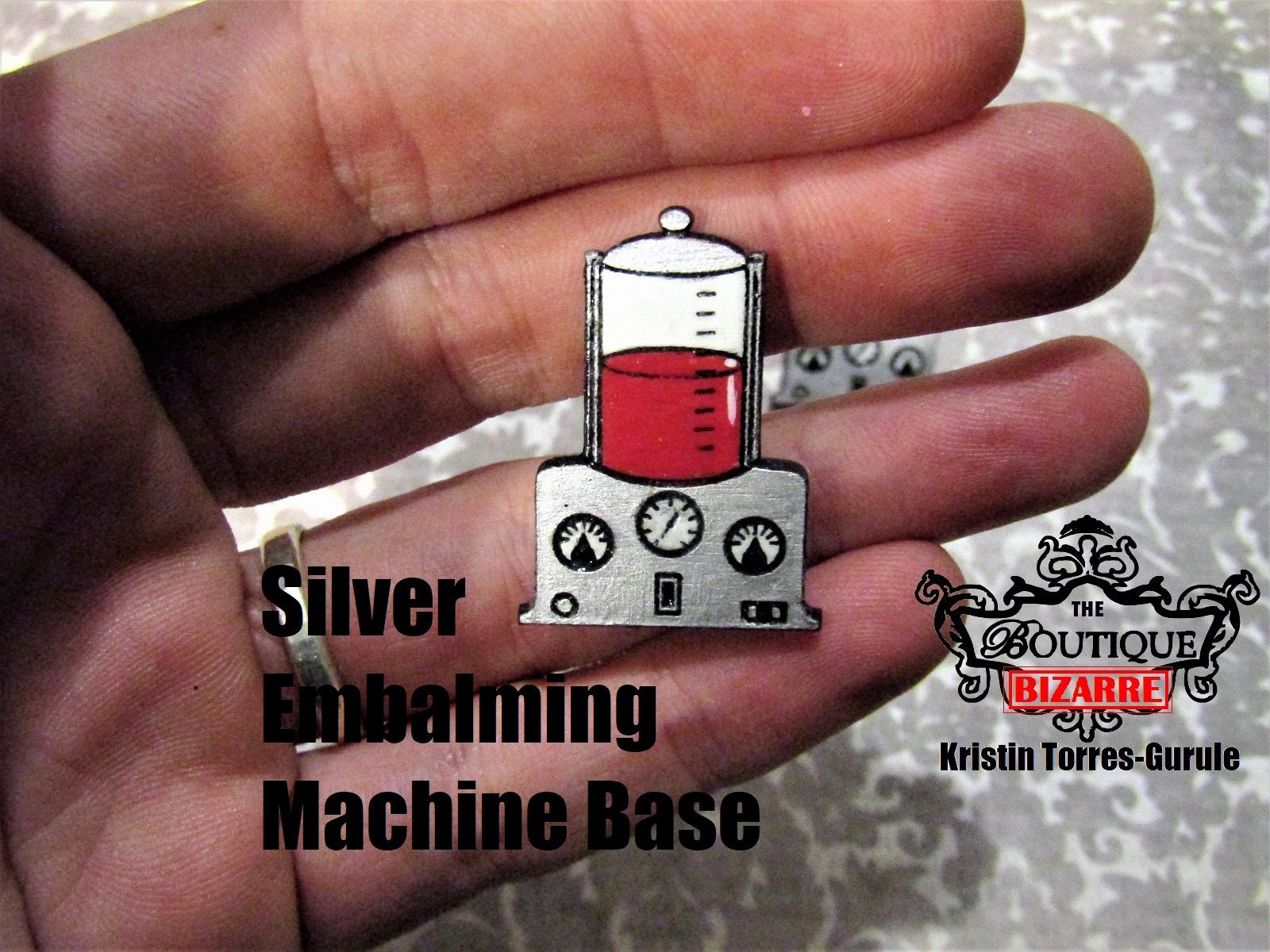 HAND PAINTED Porti-boy Vintage Embalming Machine Necklace - Etsy