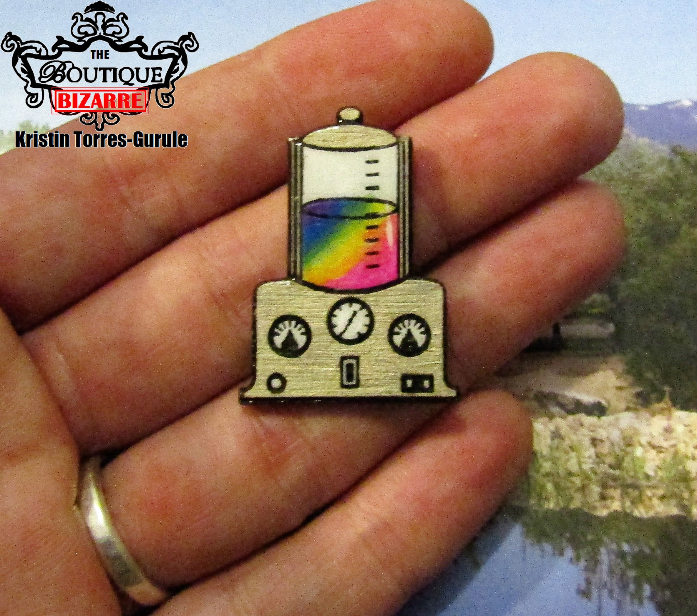 Laser Cut Wood & Hand Painted Rainbow Embalming Machine CHOOSE | Etsy