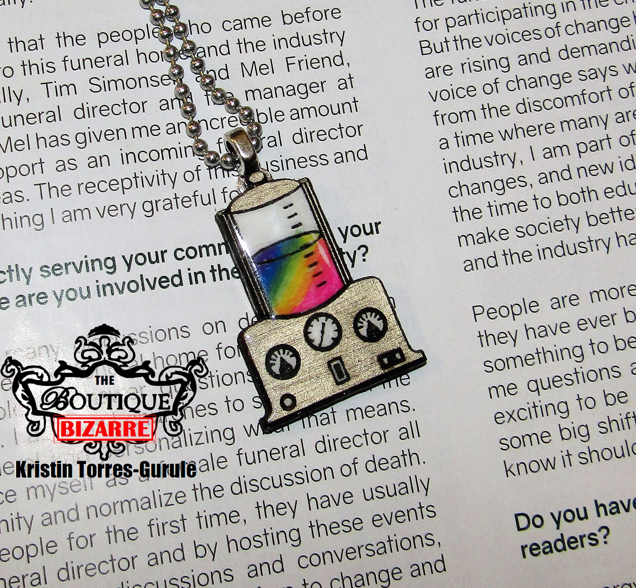 Laser Cut Wood & Hand Painted Rainbow Embalming Machine CHOOSE | Etsy