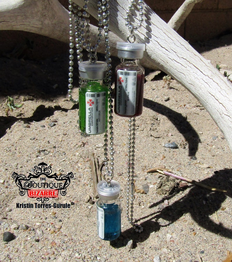 Resident Evil T Virus G Virus and Anti Virus Blue Green and | Etsy