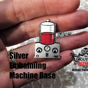 HAND PAINTED Porti-boy Vintage Embalming Machine Lapel Pin Pinback ...