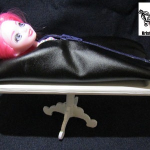 1:12 Scale Mortuary Funeral Home Miniatures Set of Black Zip up Body ...