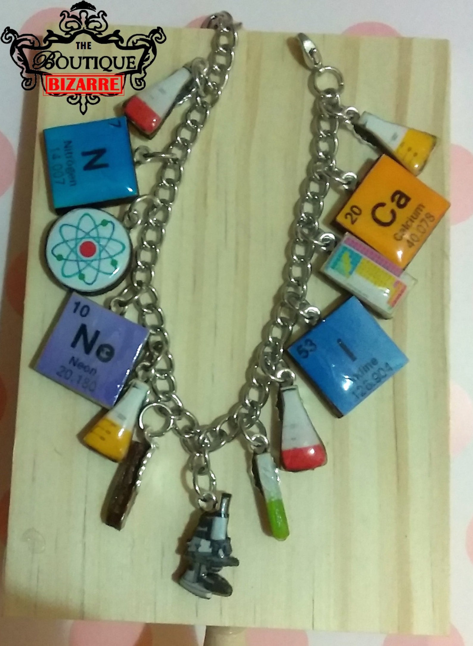 Chemistry Charm Bracelet, Periodic Table, Science Teacher Gift - Etsy