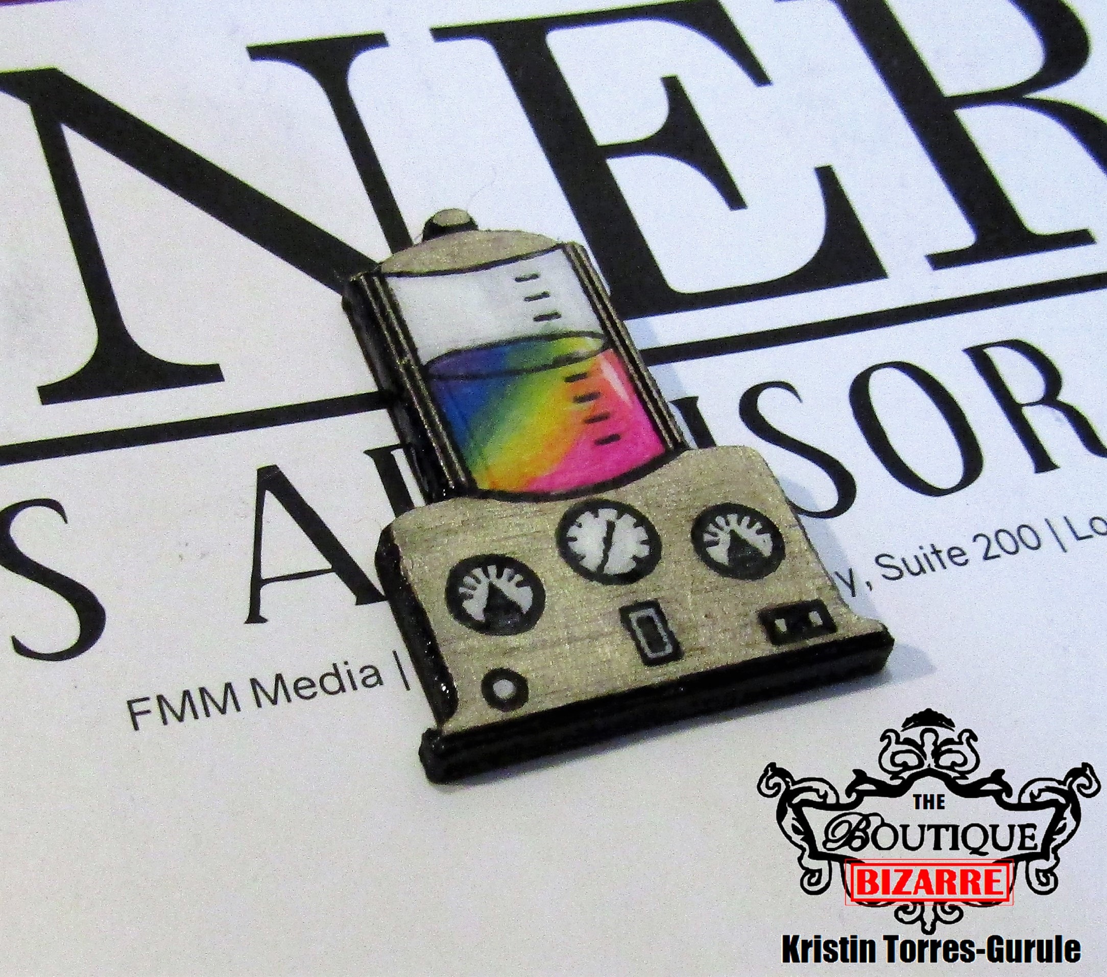 Laser Cut Wood & Hand Painted Rainbow Embalming Machine CHOOSE | Etsy