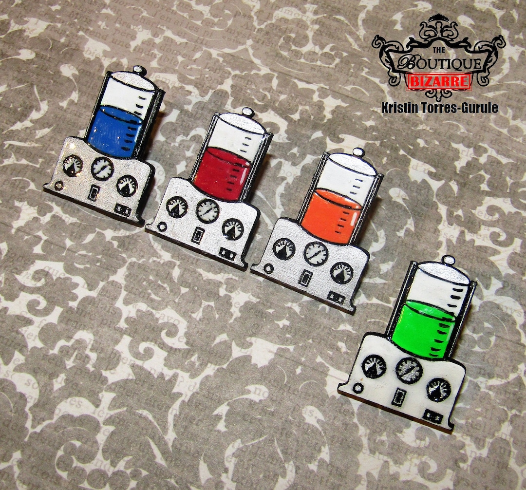 HAND PAINTED Porti-boy Vintage Embalming Machine Lapel Pin Pinback ...