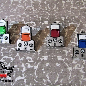 HAND PAINTED Porti-boy Vintage Embalming Machine Lapel Pin Pinback ...