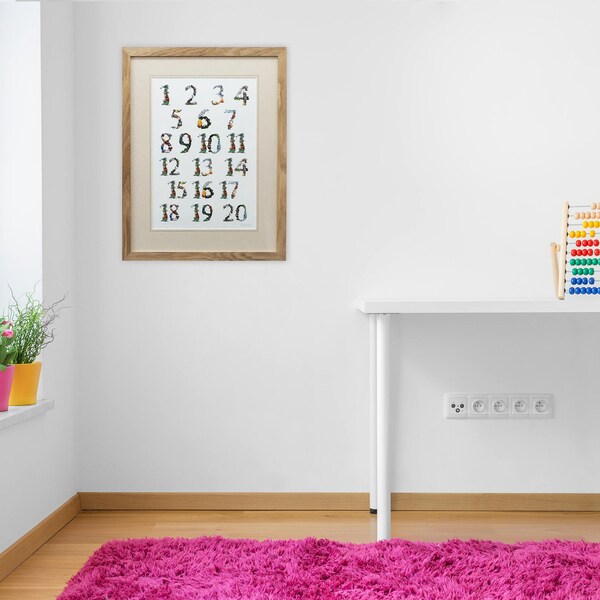Number Chart for Children - Etsy