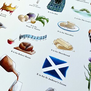 A Very Scottish Alphabet Signed Art Print. Scotland Art, Scottish New ...