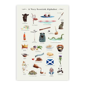 A Very Scottish Alphabet Signed Art Print. Scotland Art - Etsy