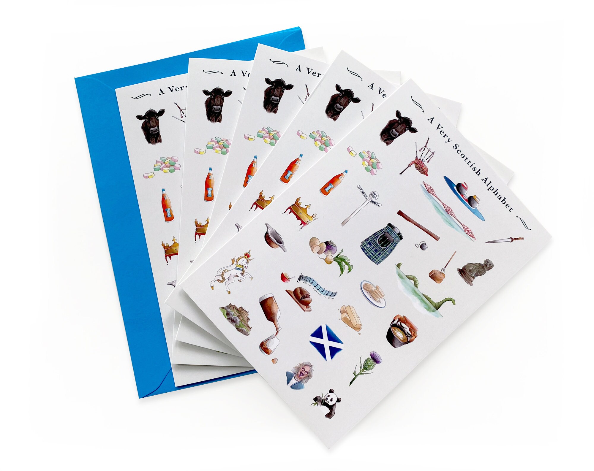 Scottish Alphabet Greeting Card - Scottish New Home Cards, Scotland New ...