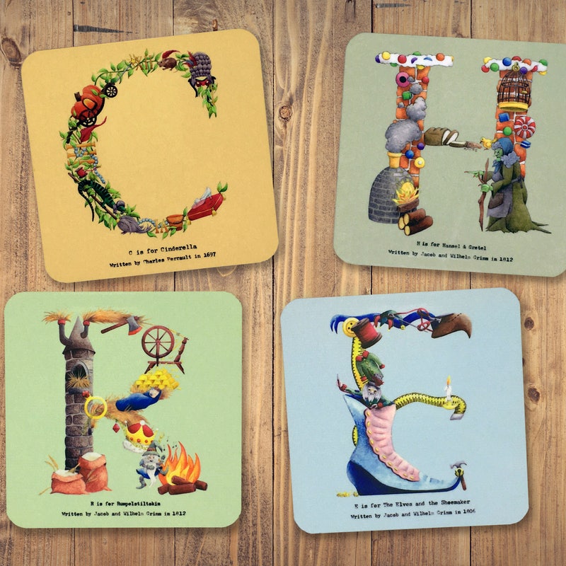 Letter Coaster - Etsy