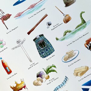 A Very Scottish Alphabet Signed Art Print. Scotland Art, Scottish New ...