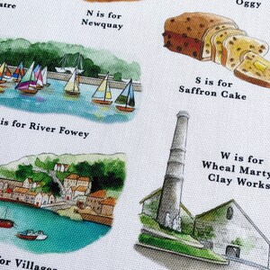 Cornish Alphabet Tea Towel: New Home in Cornwall Gift - Etsy