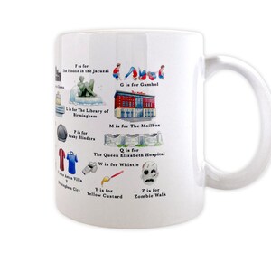 The Birmingham Alphabet Ceramic Mug. Birmingham Gift Idea - New Home ...