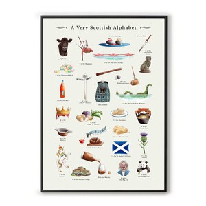 A Very Scottish Alphabet Signed Art Print. Scotland Art, Scottish New ...