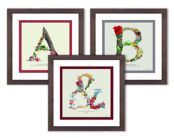 Alphabet Art New York City Alphabet Print – The Letter Nest