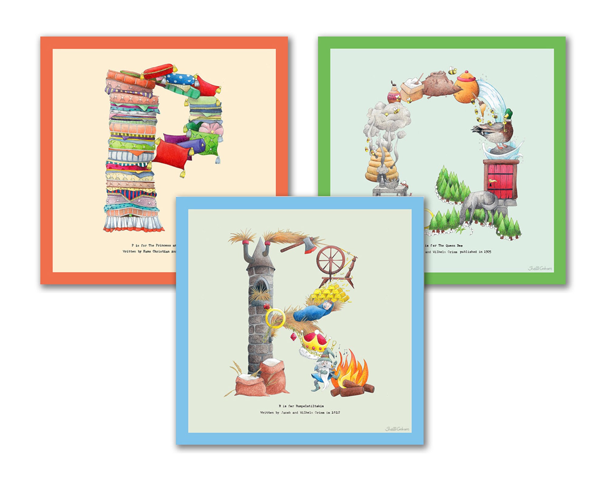 Alphabet Letters A-Z Signed Fine Art Print Name Custom | Etsy