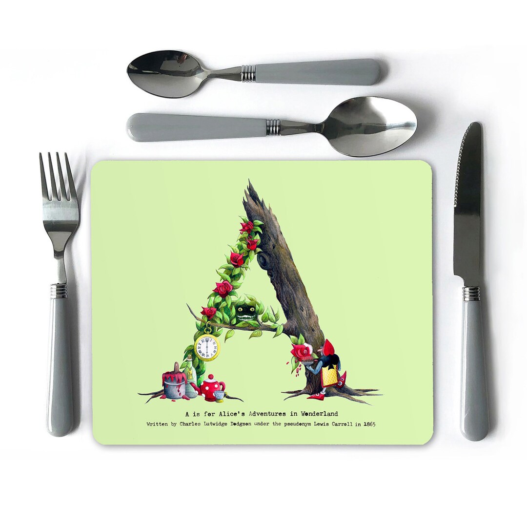 Alphabet Placemats, Letters A-Z and Ampersand. Dining Table Decor Table ...