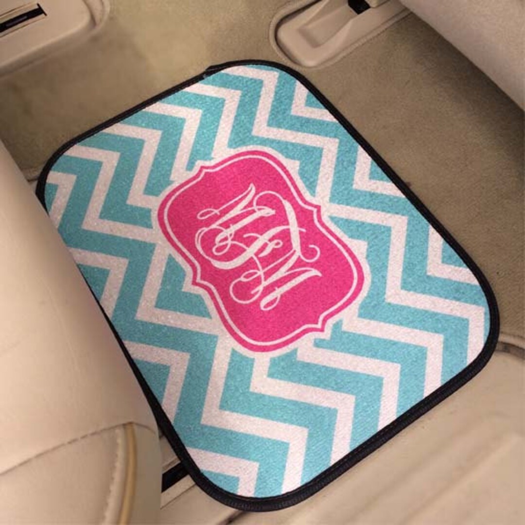 Monogram Car Mat Personalized Car Mats Custom Car Accessory Carpet ...