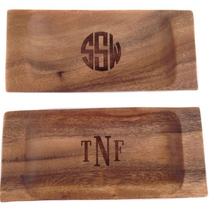 Serving Tray Personalized Small Wood Tray engraved Wood Serving Tray ...