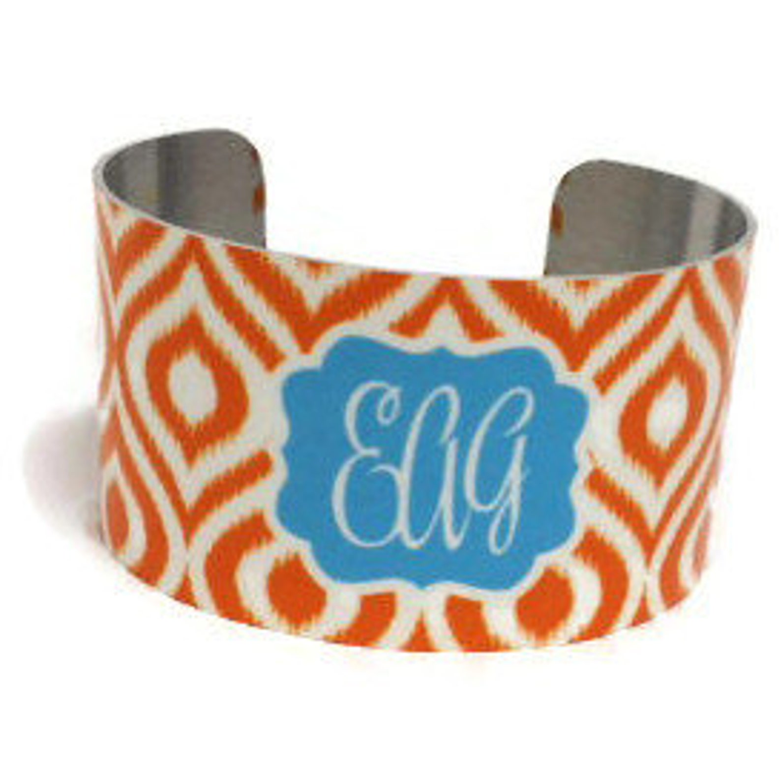Personalized Bracelet Monogram Cuff Bracelet Monogram | Etsy
